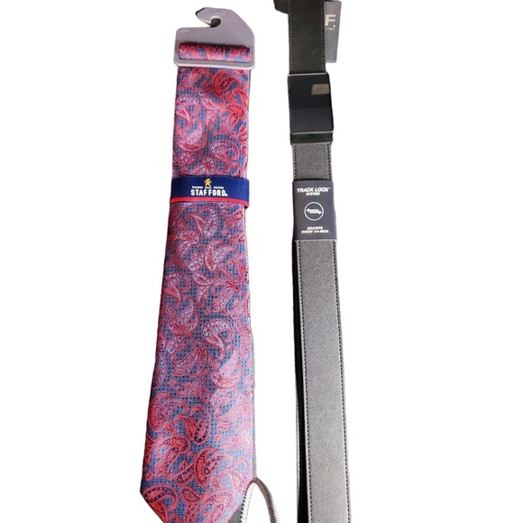 Stafford | Accessories | New Tie W Medium Belt Track Lock System | Poshmark